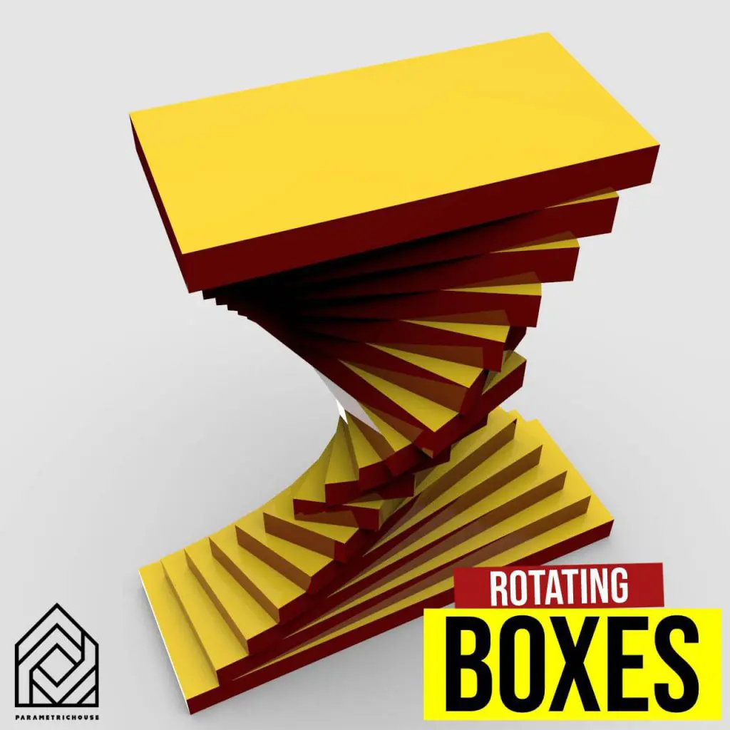 Rotating Boxes - Parametric House