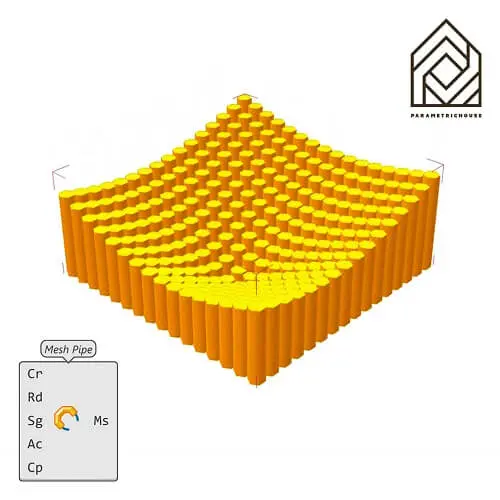 Mesh pipe - Parametric House