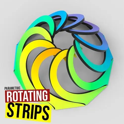 Rotating Strips - Parametric House