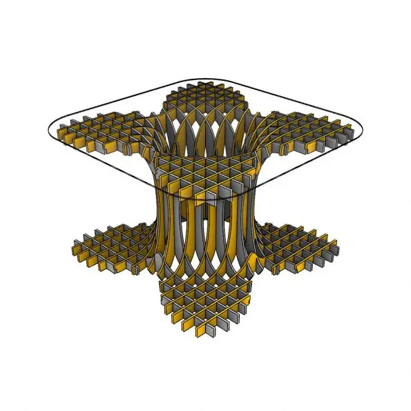 Waffle Table - Parametric House