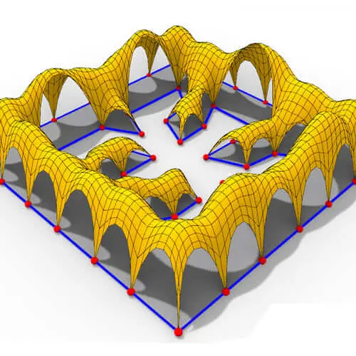 Differential Growth Tensile - Parametric House