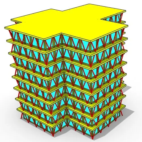 Polyline to Diagrid - Parametric House