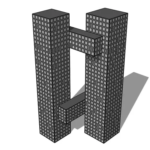 Connected Towers - Parametric House