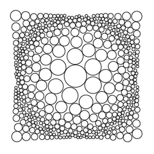 Circle Pack Image - Parametric House