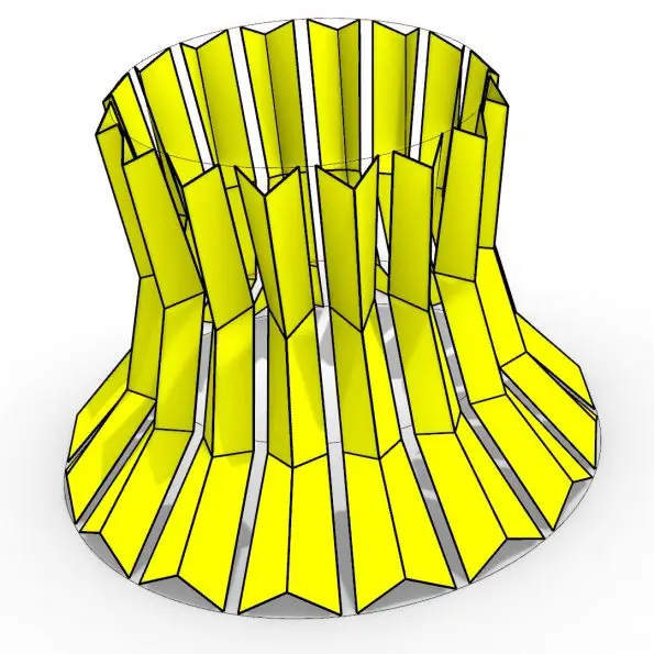 Curves to Strips - Parametric House