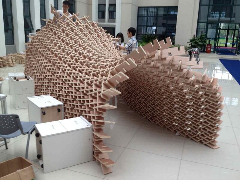 Plywood Pavilion - Parametric House