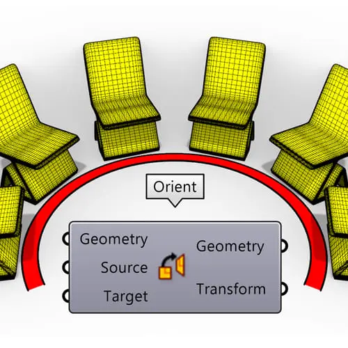 Orient On Curve - Parametric House