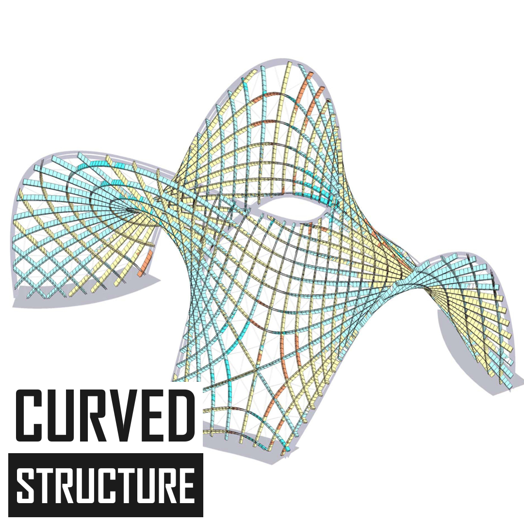 Curved Support Structure - Parametric House