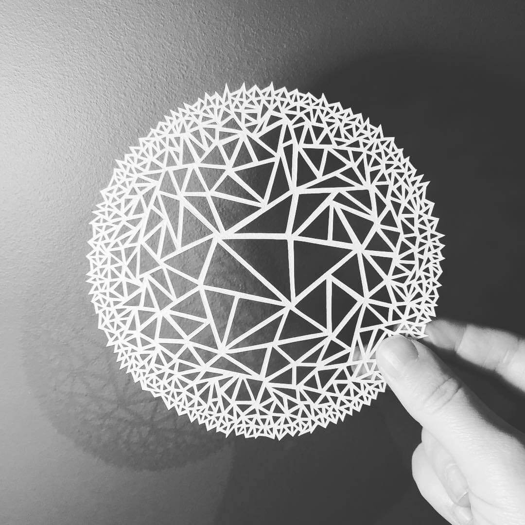 Geometric Paper Cutting - Parametric House