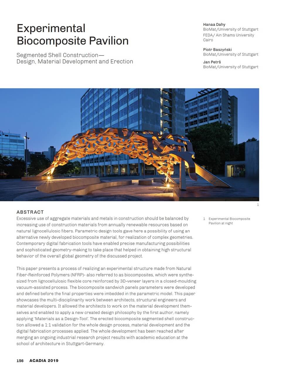 Biocomposite Pavilion - Parametric House