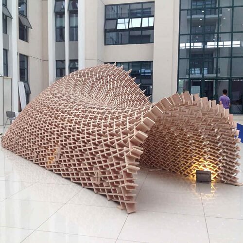 Plywood Pavilion - Parametric House