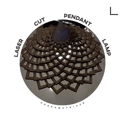 Laser Cut Pendant Lamp - Parametric House