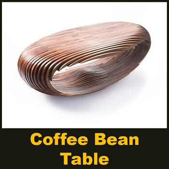 Coffee Bean Table - Parametric House