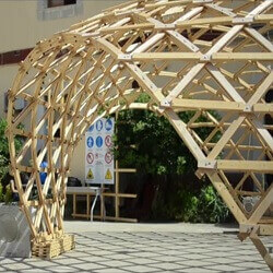 Performative Wood GridShell - Parametric House