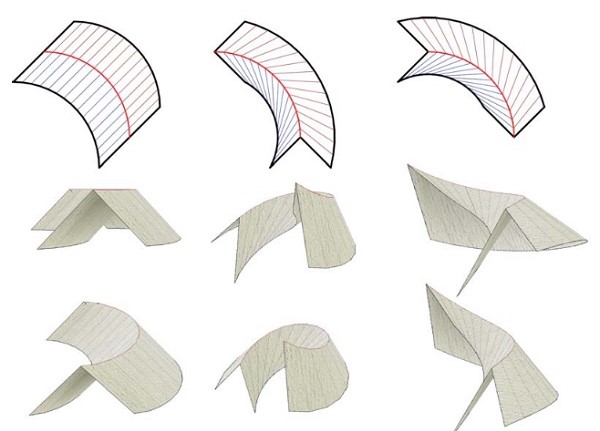 Rationalizing Curved Folding - Parametric House