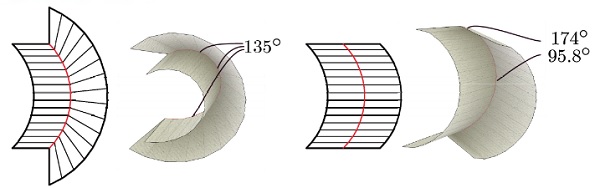 Rationalizing Curved Folding - Parametric House