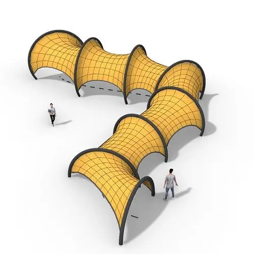 Tensile Arcs - Parametric House